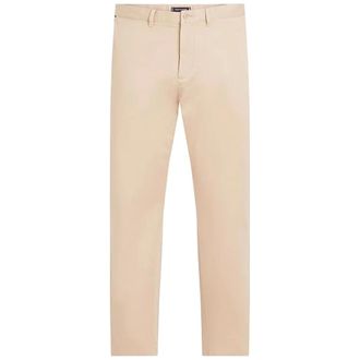Tommy Hilfiger Homme, Pantalons, Beige, Taille: W33 L32 Pantalon Beige Classique Décontracté Coupe Moderne