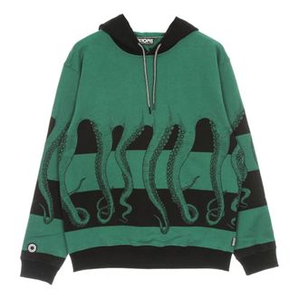 Octopus Leichter Kapuzenpullover mit Oktopus-Logo - - Sweatshirts & Hoodies - Herren - Gr&uuml;n - XL