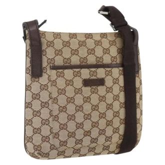 Gucci Sac bandouli&egrave;re en toile Pre-owned - Femme - Pre-owned - Beige - Taille: ONE Size
