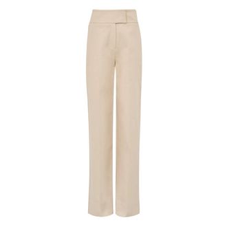 Cult Gaia Puderrosa Hose mit hoher Taille und weitem Bein - - Trousers - Damen - Rosa - S