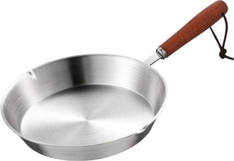 Generic Mini Edelstahlpfanne Klein | Ø 12/16 cm | Pfanne Induktion,Pfanne Edelstahl Unbeschichtet, Induktion, Bratpfanne ideal für kleine Portionen oder Singl