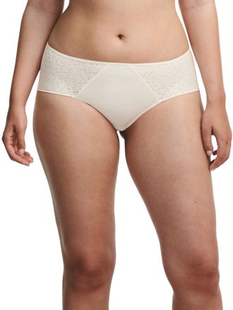 Chantelle Slip CHANTELLE NORAH, Damen, Gr. 36, beige (talc), Obermaterial: 71% Polyamid, 29% Elasthan, k&ouml;rpernah, Unterhosen Slip, florale Spitze, weiche Materi
