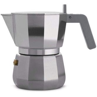 Alessi Moka Machine &agrave; caf&eacute; gris m&eacute;tallique 0.15 L