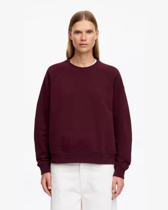 Arket Frottee-Sweatshirt -Rot