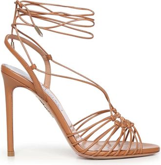 Aquazzura Femme, Chaussures, Brun, Taille: 38 1/2 EU Sandales &agrave; talons hauts