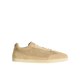 Kiton Openwork Suede Calfskin Sneakers - - Shoes - Herren - Beige - 41 EU