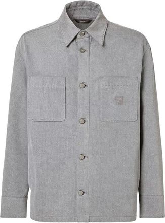 Fendi Logo-appliqu&eacute; Shirt Jacket