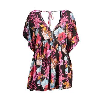 Desigual Robe Courte Col V - Femme - Robes - Multicolore - Taille: 44 FR