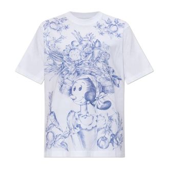 Moschino T-Shirt mit Print - - Tops - Damen - Wei&szlig; - S