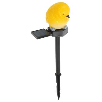 FOMIYES Solarbetriebene Vogel Gartenleuchte aus Resin Solarbetriebene Au&szlig;enleuchte mit Erdspie&szlig; f&uuml;r Terrasse und Hof