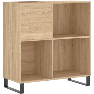vidaXL Plattenschrank Sonoma-Eiche 84,5x38x89 cm Holzwerkstoff Vidaxl