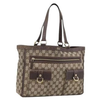 Gucci Pre-owned Vintage GG Canvas Tote - Femme - Pre-owned - Brun - Taille: ONE Size