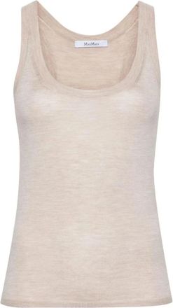 Max Mara Femme, Tops, Beige, Taille: 42 FR D&eacute;bardeur en cachemire