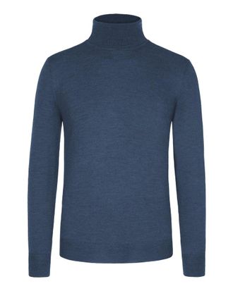 Gran Sasso Rollkragenpullover aus extrafeiner Merinowolle in
