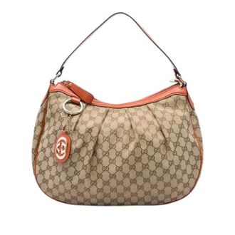Gucci Sac port&eacute; &eacute;paule Sukey Pre-owned - Femme - Pre-owned - Beige - Taille: ONE Size