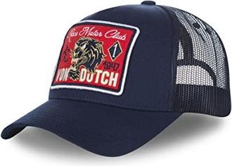 Von Dutch Casquette Homme & Femme Ajustable, Casquette Trucker, Coupe décontractée, Doux et Confortable, Bleu Taille TU