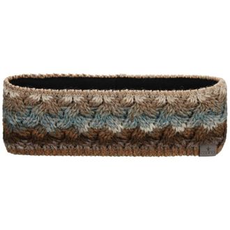 Lierys Farelle Stirnband Damen - Ohrensch&uuml;tzer mit Wolle - Made in Germany - Headband mit Futter - Ohrenschutz mit Futter - Ohrenw&auml;rmer braun-blau One Size