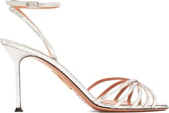 Aquazzura Klassische Sandalen 85mm - Silber