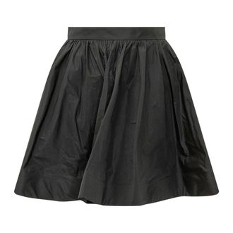 Msgm Gathered Flared Short Skirt - - Skirts - Damen - Schwarzk - L