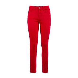 Nenette Slim-fit Hose - - Trousers - Damen - Rot - W26