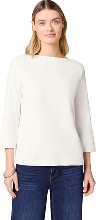 Street One Shirt in Rippstruktur Off White 46