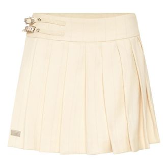 Philipp Plein Plisse Mini Skirt - - Skirts - Damen - Wei&szlig; - S