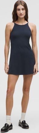 lululemon Align Hochgeschlossenes Kleid Leichter Halt f&uuml;r A/B-Cups f&uuml;r Frauen - Gr&ouml;&szlig;e 10 in True Navy