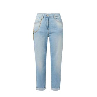 Elisabetta Franchi Cropped Jeans - - Jeans - Damen - Blau - W28
