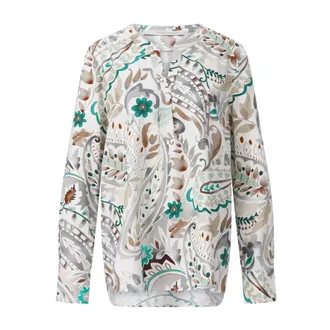 Herzen'sangelegenheit Seidenbluse mit Blumen Paisley - - Blouses & Shirts - Damen - Mehrfarbig - L