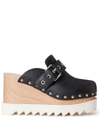 Stella McCartney sandales Saya 100 mm &agrave; clous - Noir