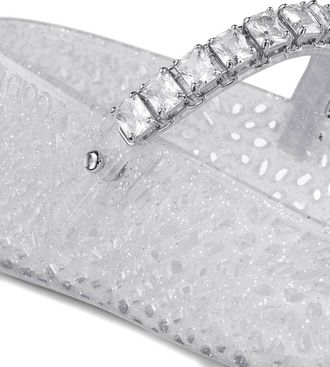 Jimmy Choo London Jelly Flat - Silver