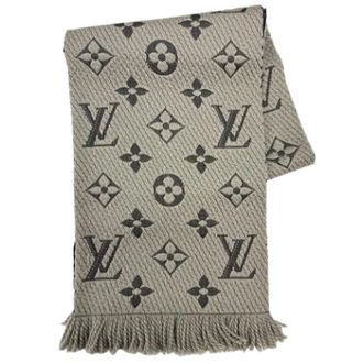 Louis Vuitton unisex, Pre-owned, Beige, Taille: ONE Size Foulard en soie vintage Pre-owned