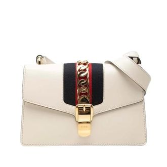 Gucci Sac bandouli&egrave;re Sylvie Pre-owned - Femme - Pre-owned - Blanc - Taille: ONE Size