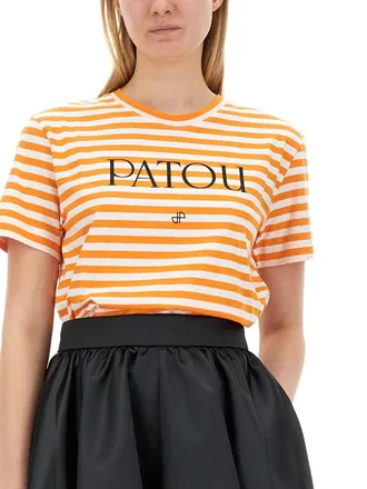 Patou Logo Cotton T-Shirt - Multicolor