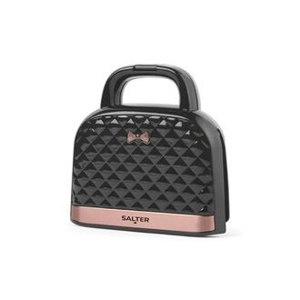 Salter Salter Sandwich-Toaster - Handtaschenform Toaster, Antihaftbeschichtet, Tief gef&uuml;llt, F&uuml;r 2 Toastsandwiches, 4-Scheiben-Grillpresse, Automatische Temp