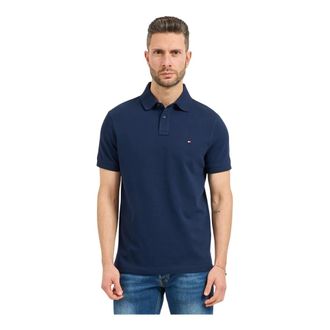 Tommy Hilfiger Homme, Tops, Bleu, Taille: M 1985 Regular Fit Pique Polo