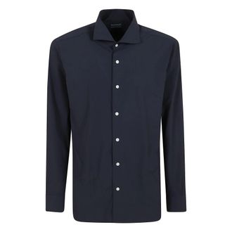 Barba Homme, Chemises, Bleu, Taille: XL Chemise col