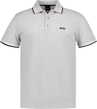 HUGO BOSS Herren Polo-Shirt grau meliert