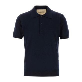 Valentino Garavani Homme, Tops, Bleu, Taille: XL Wool Polo