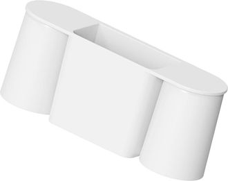 Angoily Magnetischer Wandmontierter Zahnbürstenhalter mit Ablage Bohrfreier Toilettenorganizer aus Hochwertigem Material Wasserabflussfähig Platzsparend für B