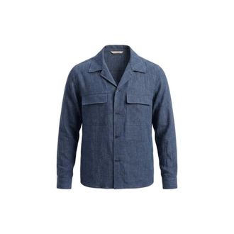 BRIGLIA 1949 Homme, Chemises, Bleu, Taille: L John Overshirt