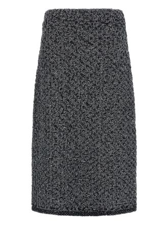 Fabiana Filippi jupe en tulle &agrave; taille &eacute;lastiqu&eacute;e - Gris