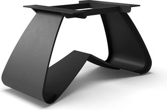 DELIFE W-Gestell Metall Schwarz f&uuml;r Ausziehtische von 180-300 cm, Gestelle