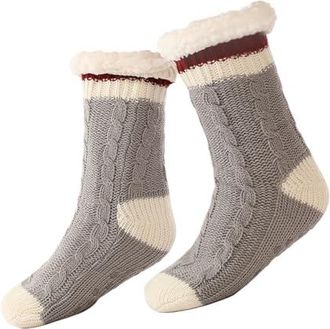 Generic Chaussettes de maison avec pantoufle en cachemire, pantoufles pour femmes | Chaussettes douces pour femmes Chaussettes douces pour la maison dhiver fl