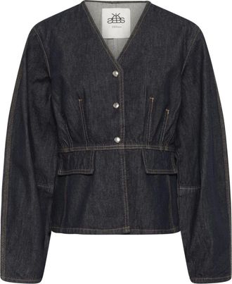 Karen by Simonsen Femme, Vestes, Bleu, Taille: 40 FR Bonnie Denim Jacket