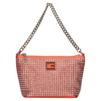 Guess Femme, Sacs, Orange, Taille: ONE Size Sac en satin et strass