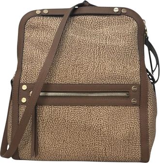 Borbonese Femme, Sacs, Brun, Taille: ONE Size Borsa Hobo Medium