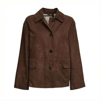 Max Mara Femme, Vestes, Brun, Taille: 42 FR Giacca colletto