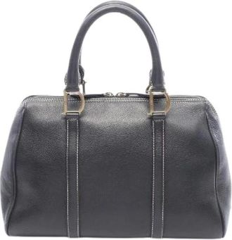 Dior Pre-owned Sac Boston en Cuir - Femme - Pre-owned - Noir - Taille: ONE Size