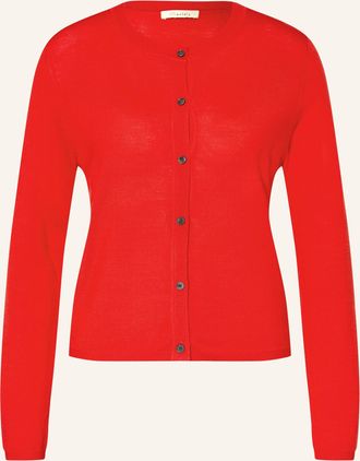 Lilienfels Lilienfels Strickjacke Mit Merinowolle rot